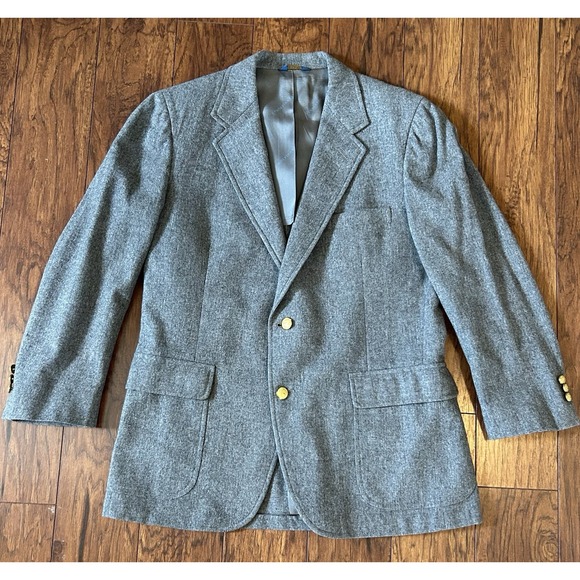 Pendleton | Suits & Blazers | Vintage Pendleton Blazer 38 4s Grey Wool ...